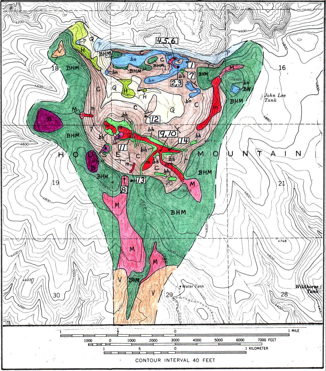 Geologic Map of House Mountain, Sedona, Arizona | AZGS